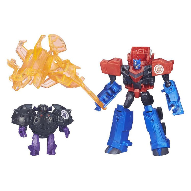 TRANSFORMERS RiD: Optimus Prime vs. Bludgeon B4714 - 7503236424 ...