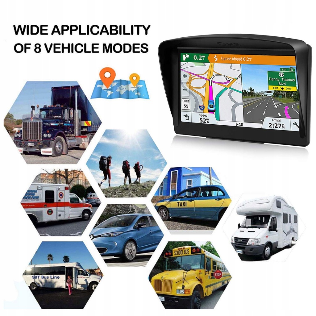 GPS POMILE 7-calowy system nawigacji nawigacja - 12710134464 - oficjalne archiwum Allegro