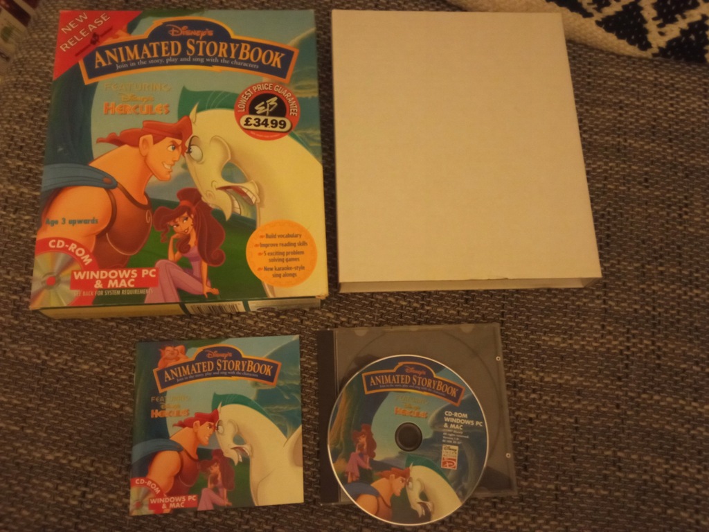 DISNEY'S ANIMATED STORYBOOK - HERCULES BOX - 13162822490 - oficjalne ...