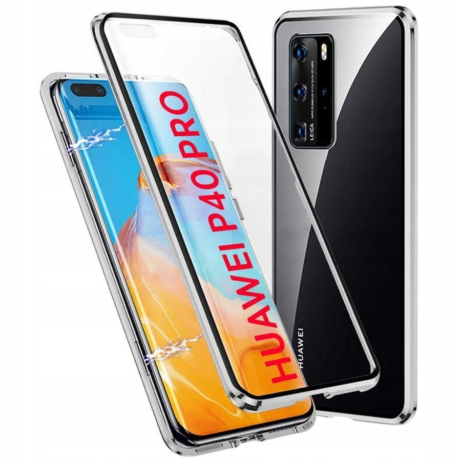 Etui MAGNETIC GLASS CASE 3w1 360 do HUAWEI P40 PRO - 12716373350 - oficjalne archiwum Allegro