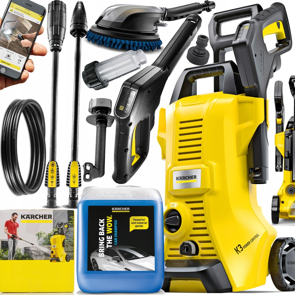 MYJKA KARCHER K3 POWER CONTROL GERMANY GIGA ZESTAW - 10459099141 - oficjalne archiwum Allegro