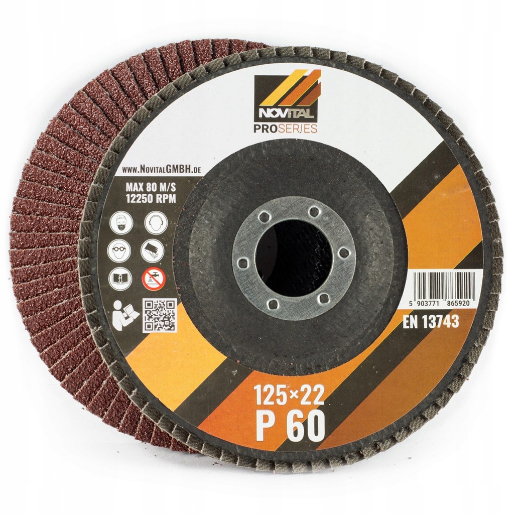 Ściernica lamelkowa tarcza 125x22 P60 ProSeries - 10200313721 - oficjalne archiwum Allegro