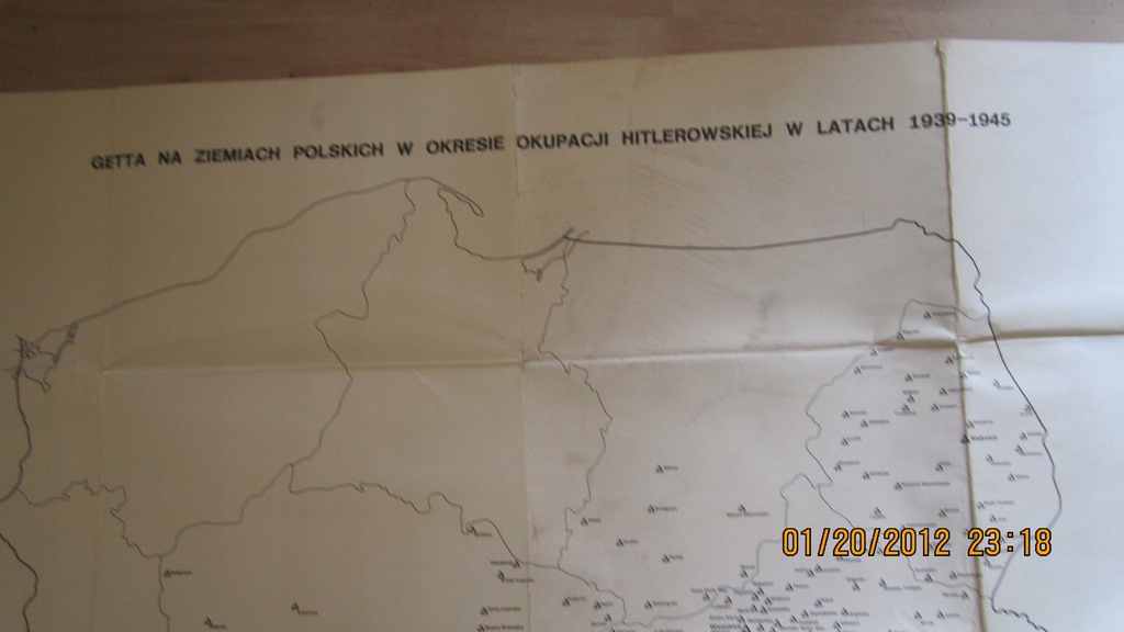 MAPA GETTA NA ZIEMIACH POLSKICH III RZESZA GG - 12877713583 - oficjalne ...