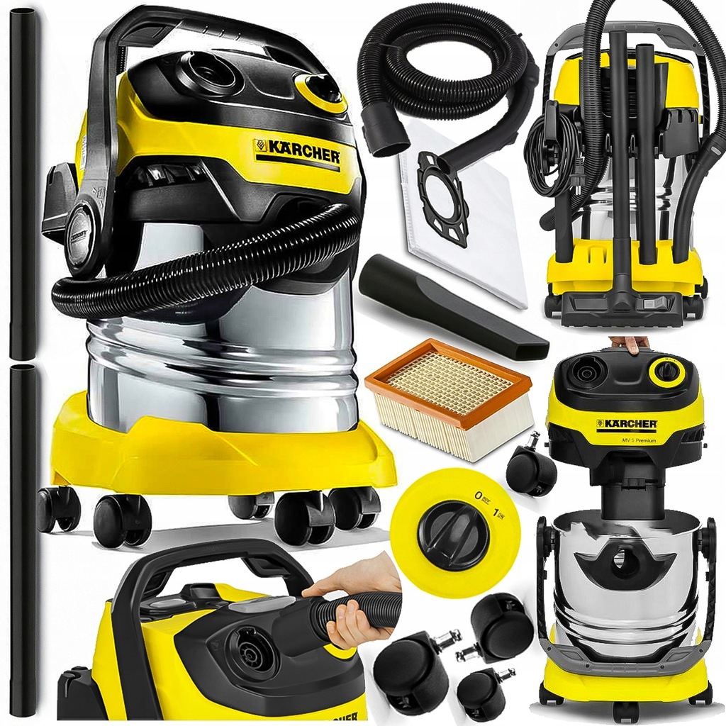 ODKURZACZ PRZEMYSŁOWY KARCHER WD5 PREMIUM MV 1800W - 7915069623 ...