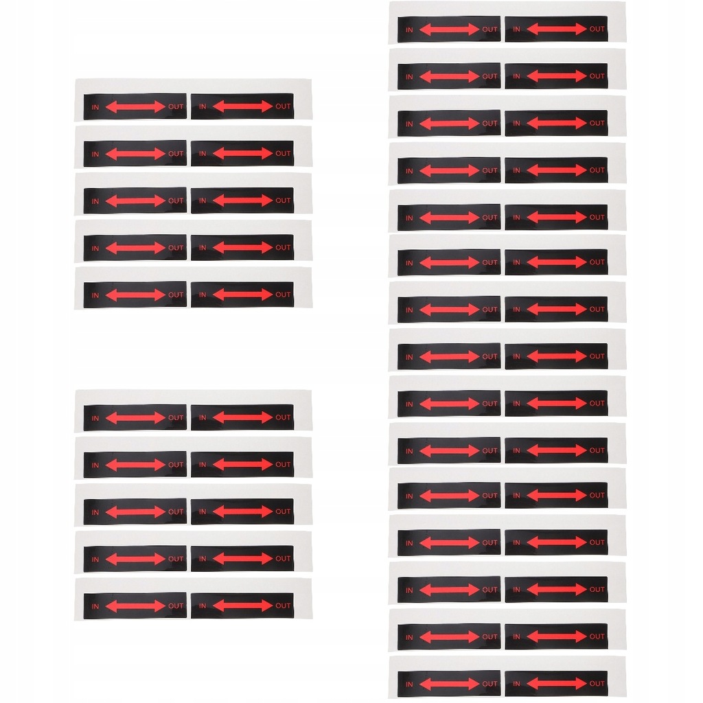 SIGNAGE ARROW RED ARROWS STICKERS 50 PCS - 13998937758 - oficjalne ...