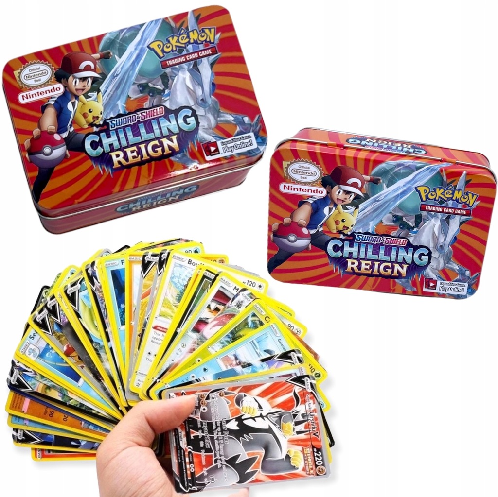 KARTY POKEMON GO - ZESTAW KART W METALOWYM BOXIE - 11446413569 ...