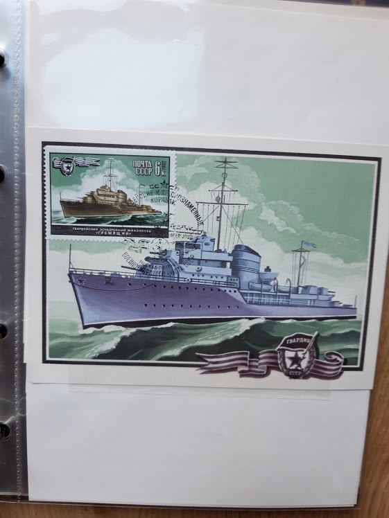 ZSRR karta maxi Okręty statki wojenne marynistyka2 - 13117602416 ...