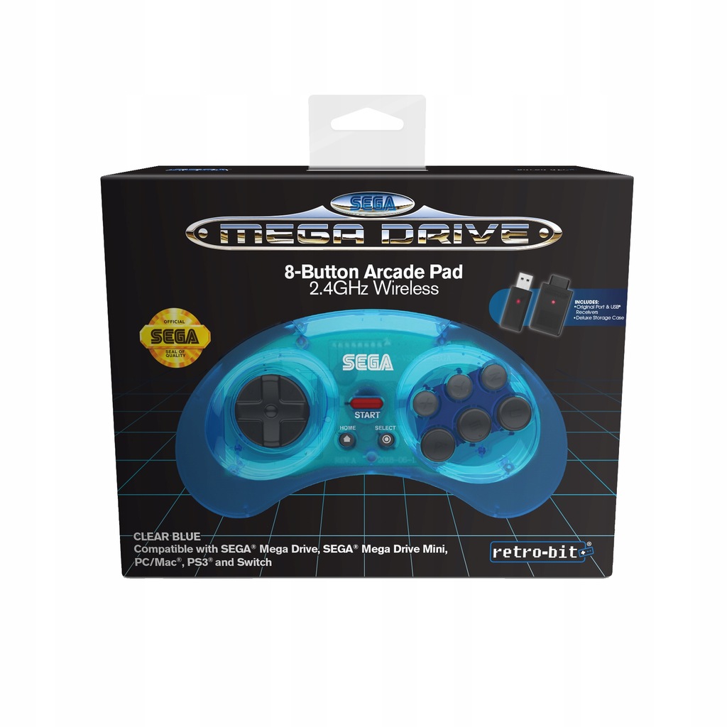 SEGA Mega Drive Blue Pad 2.4GHz Multiplatformowy - 12178166638 ...