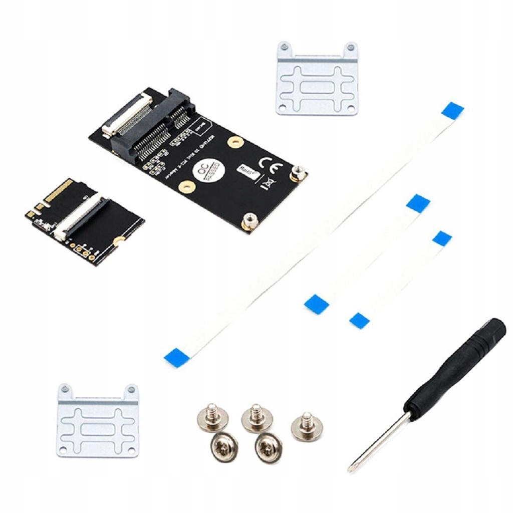 Adapter NGFF M.2 Key A+E na Mini PCI-E z kablem - 11992734697 ...