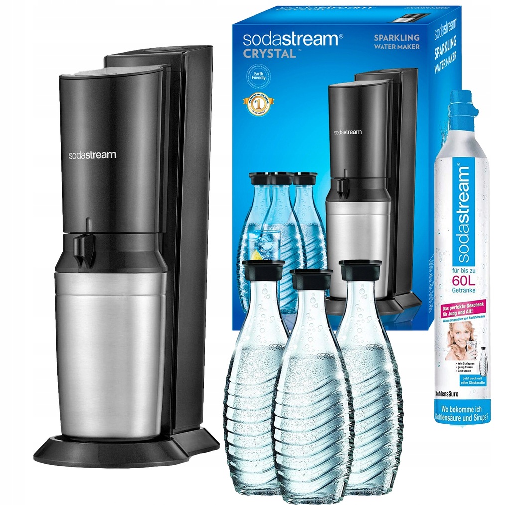 SATURATOR WODY SODASTREAM CRYSTAL 2.0 + 3 KARAFKI - 10157681114 ...