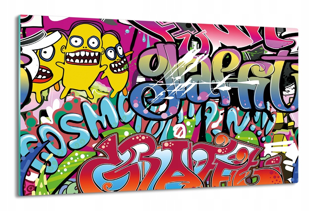 splashback 80x52 ze szkła Graffiti rysunek mur - 12154073426 ...