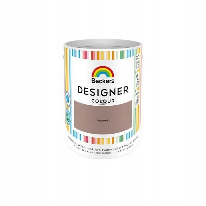 Beckers 5L FRAPPE Designer Colour farba lateksowa mat-owa do ścian ...