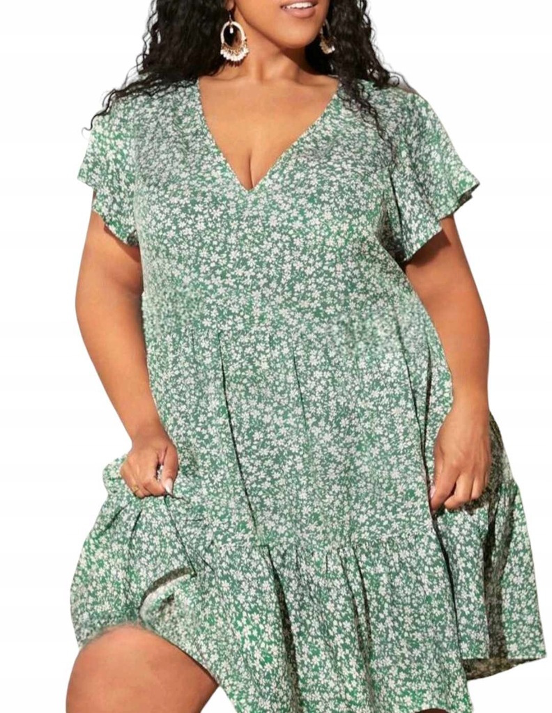 KOTUŚ SUKIENKA LETNIA NA CO DZIEŃ LUŻNA 54 56 58 6XL 7XL WYGODNA MODNA - 15420921820 - oficjalne ...