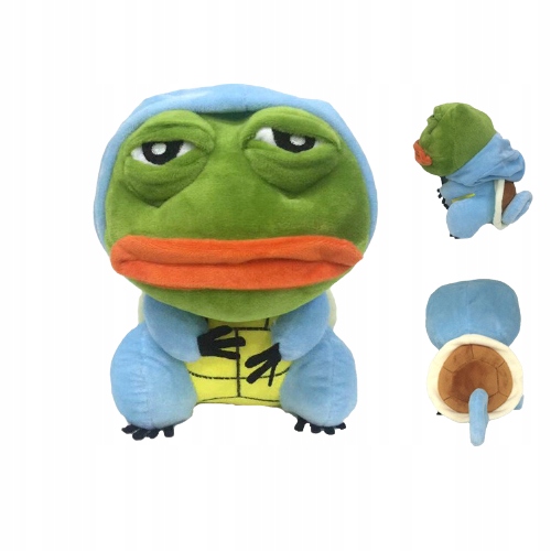 MASKOTKA SMUTNA ŻABA SAD PEPE MEM SQUIRTLE POKEMON - 11294543373 ...
