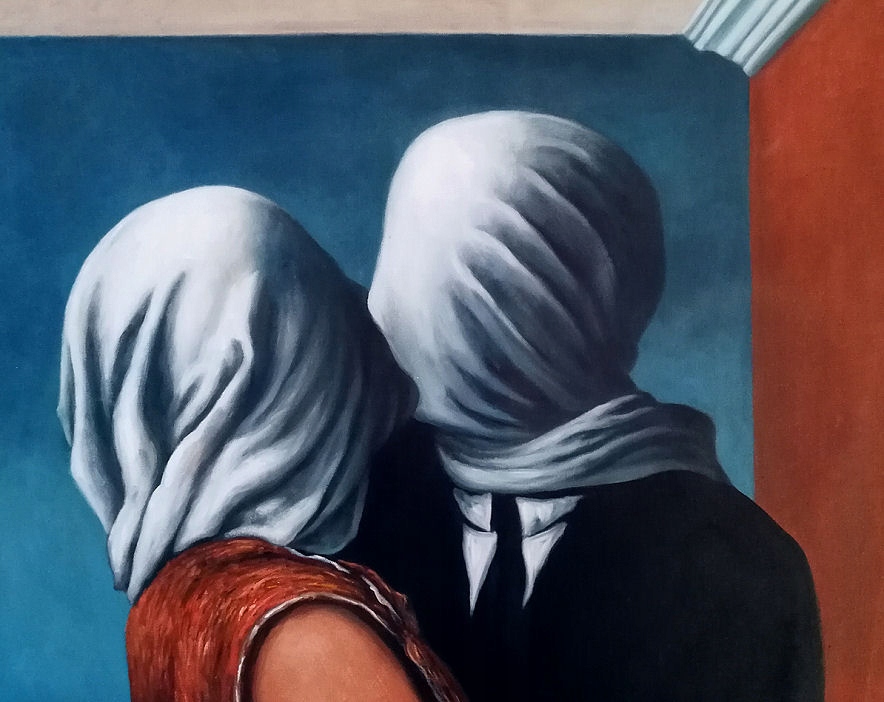 Obraz olejny klasyczny Kochankowie - René Magritte - 11675982722 ...