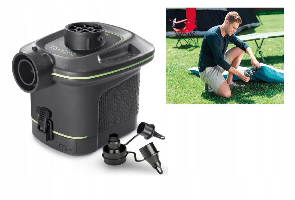 Pompka Elektryczna na Baterie INTEX do Materaca - 12359935760 ...