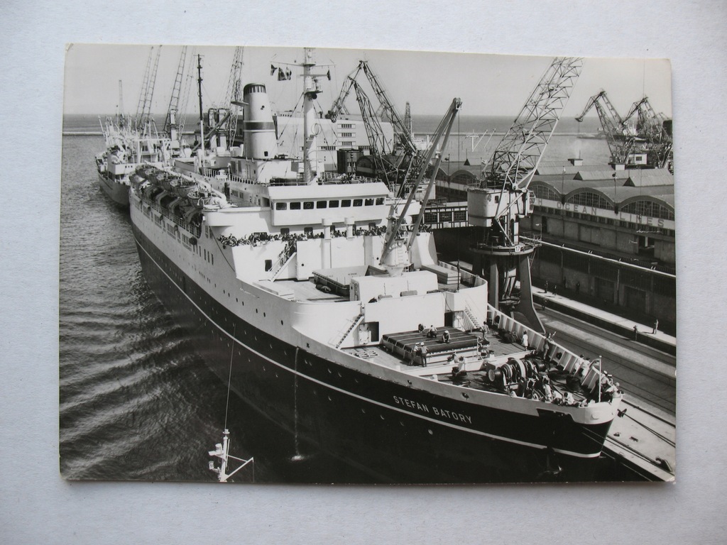 GDYNIA STATEK PASAŻERSKI TS/S STEFAN BATORY lata 60/70 - te ...