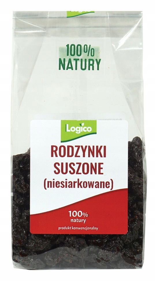 RODZYNKI SUSZONE NIESIARKOWANE 200G - 12167886095 - oficjalne archiwum Allegro