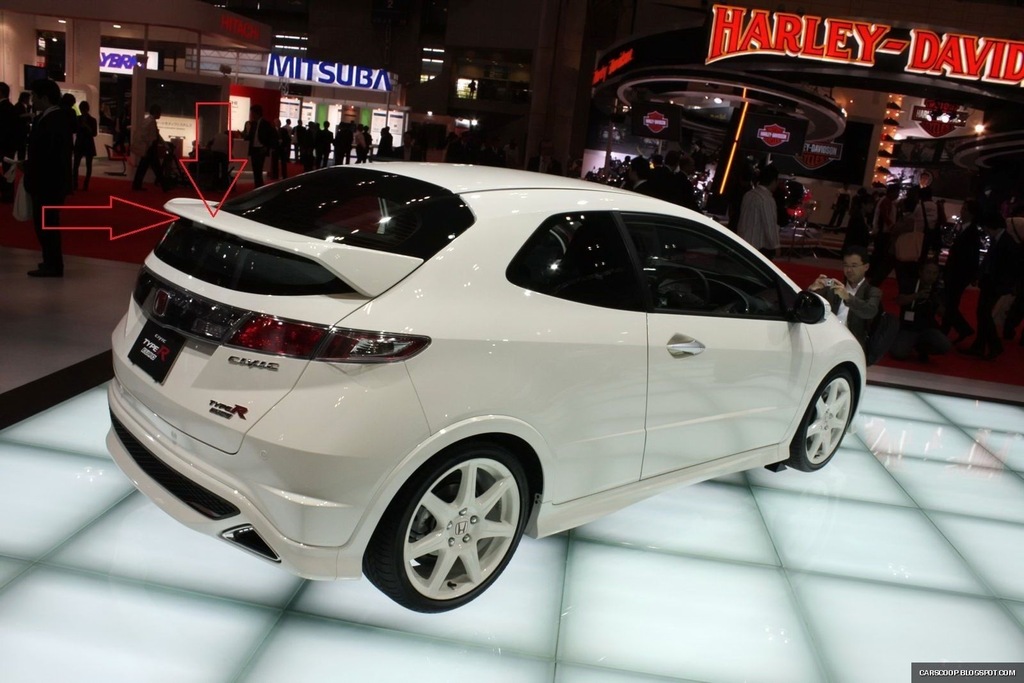 HONDA CIVIC VIII MK8 UFO TYPE R 3-5d SPOILER KLAPA - 7385527367 ...