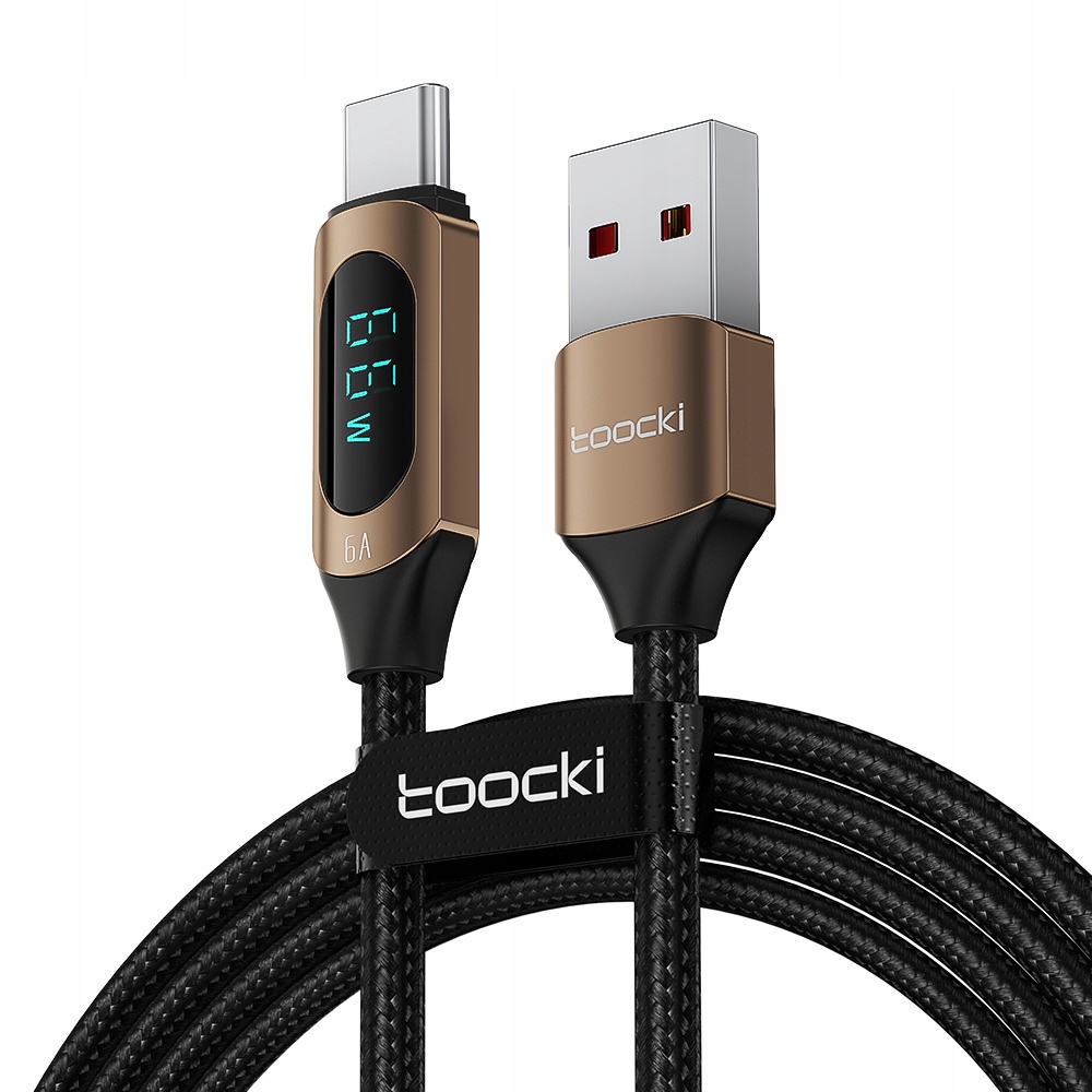 Toocki Cable USB A - USB Type C 2 m Cable With Display - 15042045387 ...