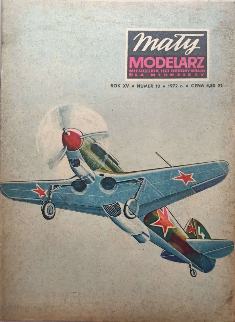 MAŁY MODELARZ 10/1972 SAMOLOT ŁAGG-3 - 14919784688 - oficjalne archiwum Allegro