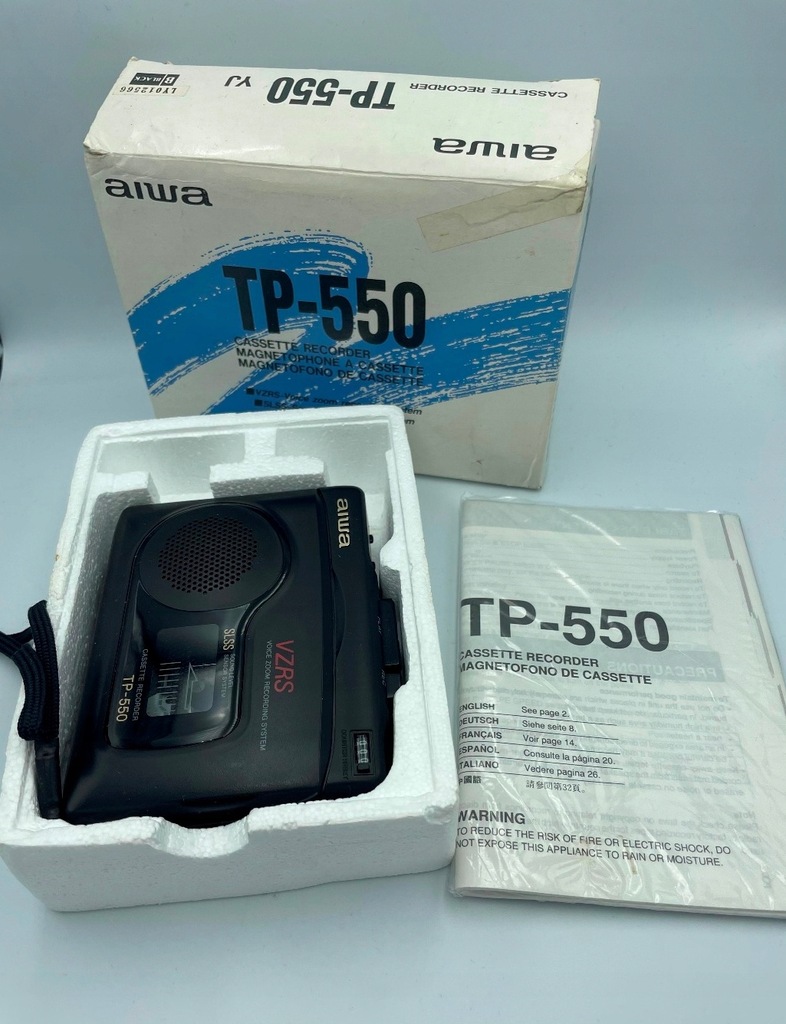 AIWA TP-550 VZRS WALKMAN I RECORDER VINTAGE - 13433877369 - oficjalne archiwum Allegro