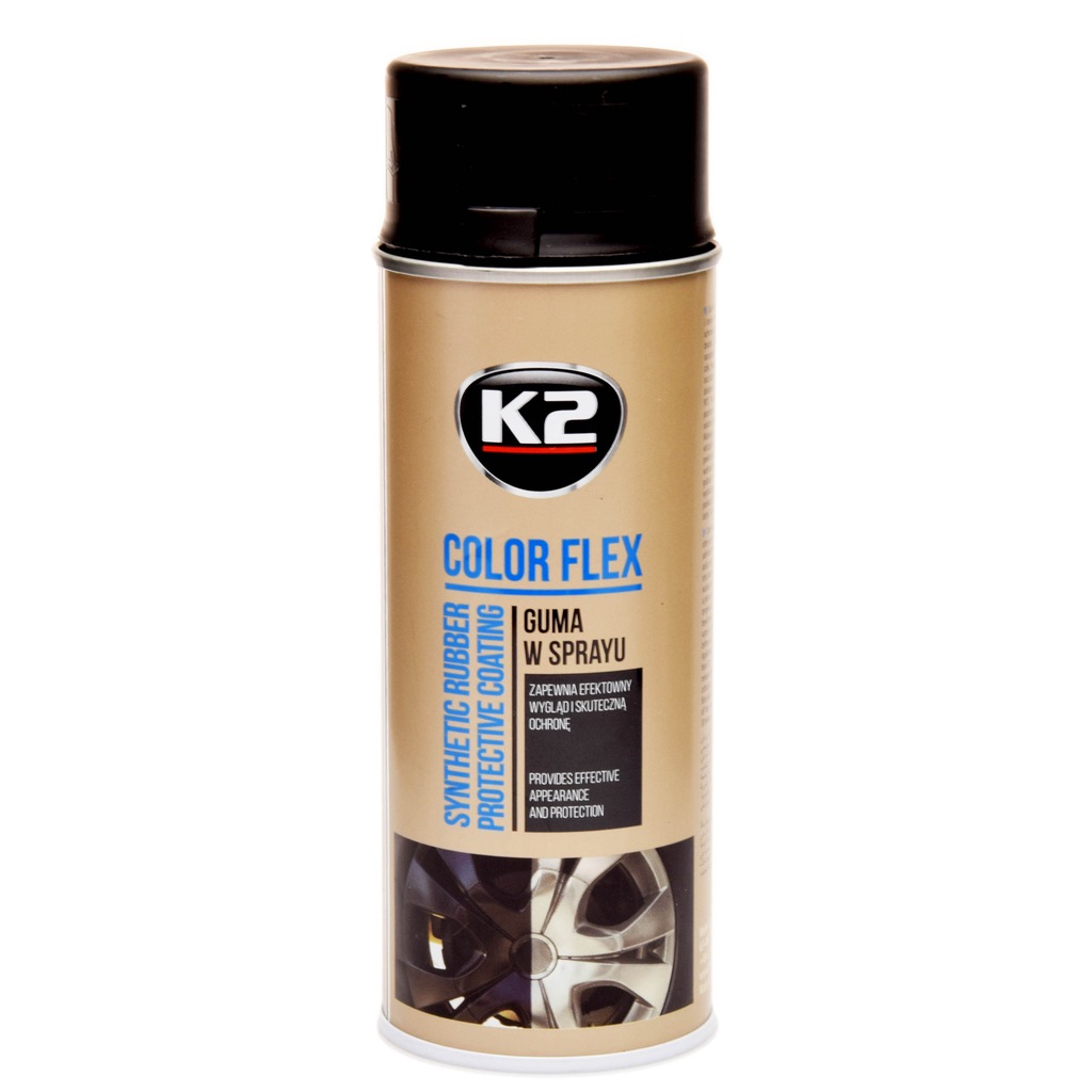 K2 COLOR FLEX guma w sprayu Czarny Mat L343 400ml - 7699490180 ...
