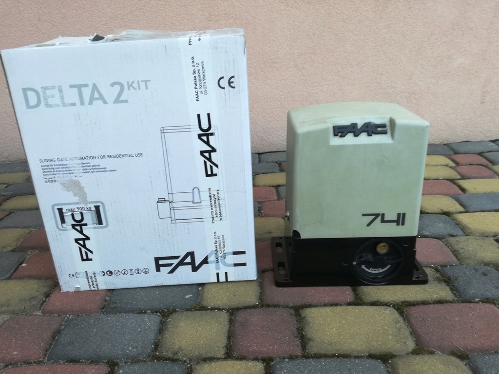 Napęd do bramy przesuwnej FAAC 741 zestaw 900 KG - 12549259368 ...