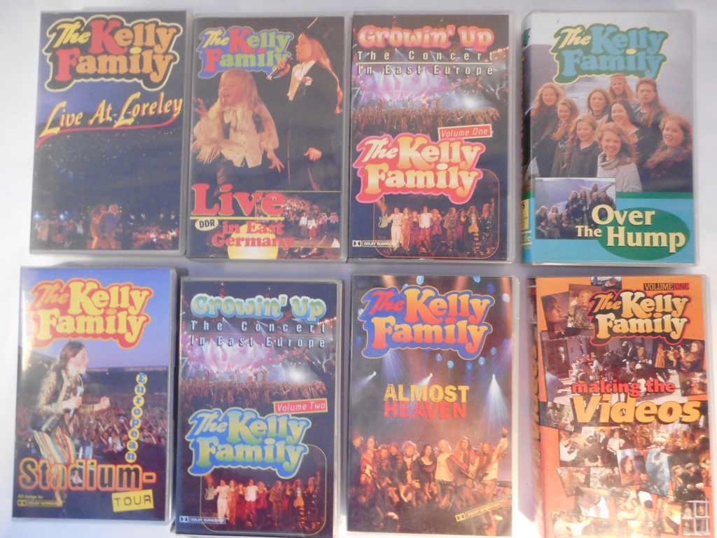 THE KELLY FAMILY KOLEKCJA KONCERTY VHS - 7809321073 - oficjalne ...