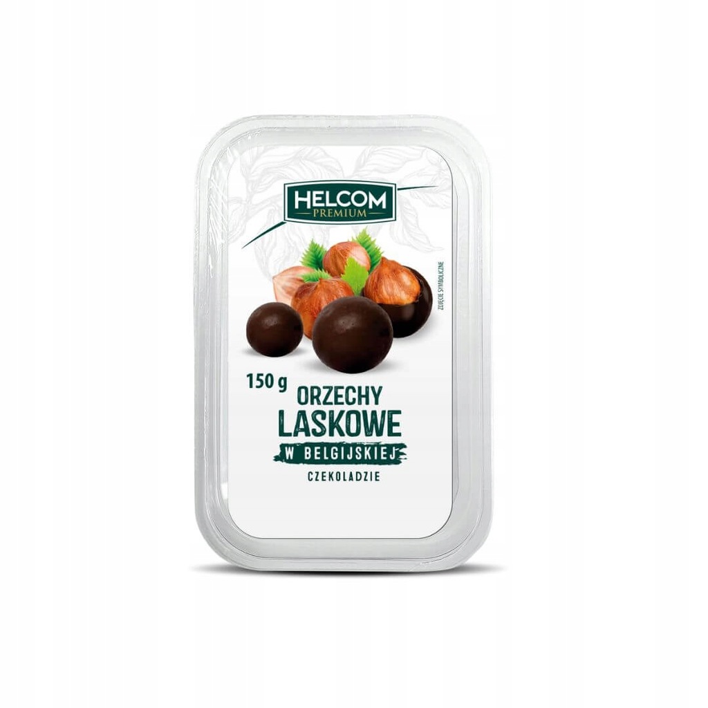 Orzechy laskowe w czekoladzie Helcom Premium 150g - 13129800620 - oficjalne archiwum Allegro