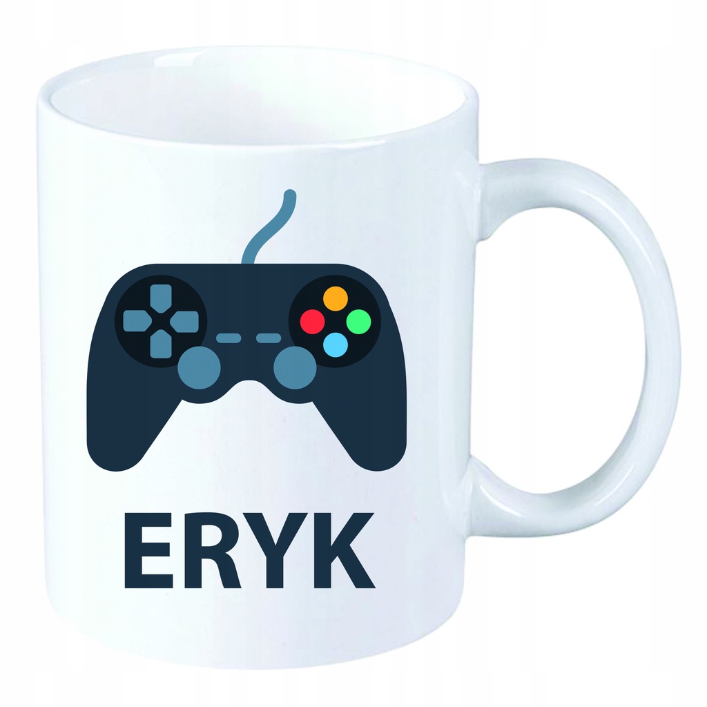 Kubek Dla Gracza Pad Gamer prezent + IMIĘ - 13800784518 - oficjalne archiwum Allegro