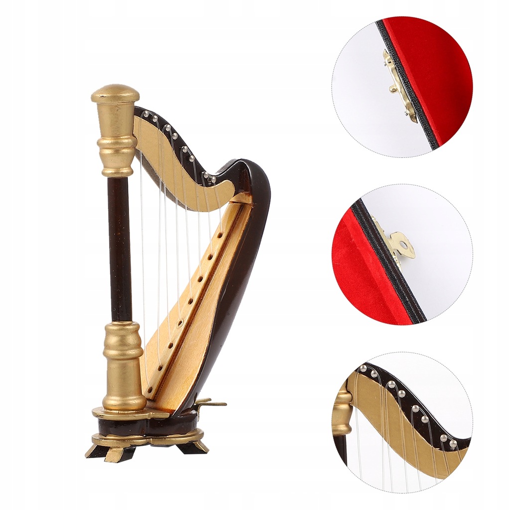 Mini harfa Model drewniana harfa z pudełkiem - 11623838108 - oficjalne ...