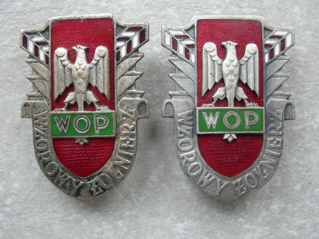 ODZNAKA WOJSKOWA WZOROWY ŻOŁNIERZ WOP ODMIANA 1. - 13231072222 ...