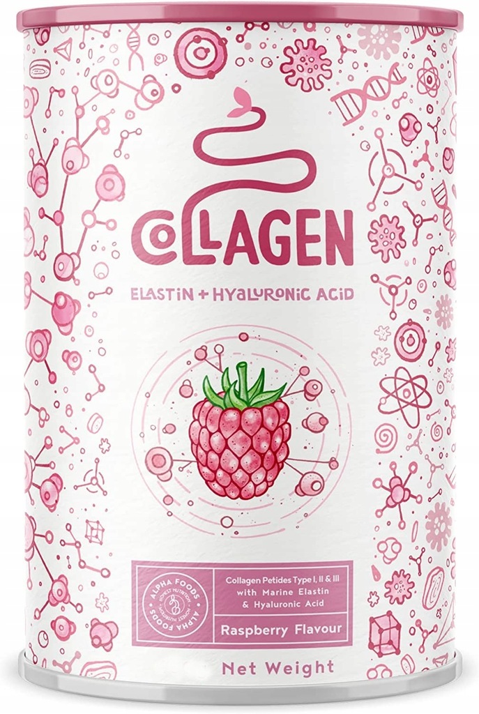ALPHA FOODS KOLAGEN+ELASTYNA+KWAS HIALURONOWY 400G - 13240964688 - oficjalne archiwum Allegro