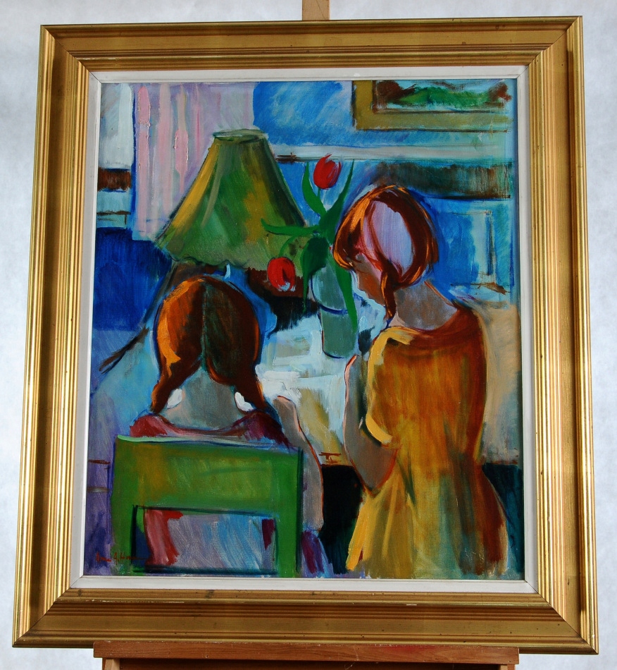 ARNE A. HANSEN (1922-) PRZEPIĘKNY OBRAZ OLEJNY !!! - 13775873817 ...