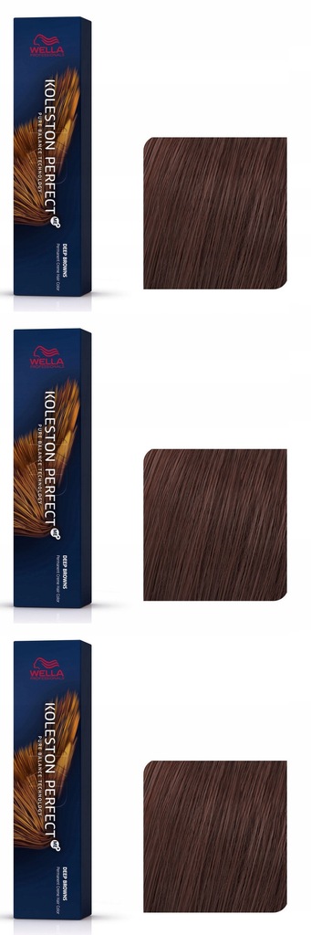 Wella Koleston Perfect Farba włosów 5/73, 3x60ml - 13564729116 ...