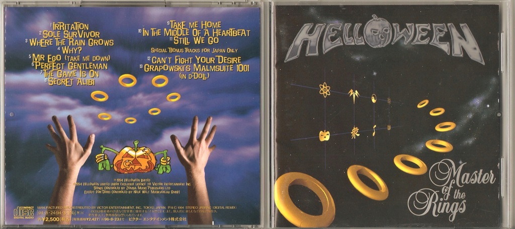 Helloween Master Of The Rings Japan - 11990988997 - oficjalne archiwum ...