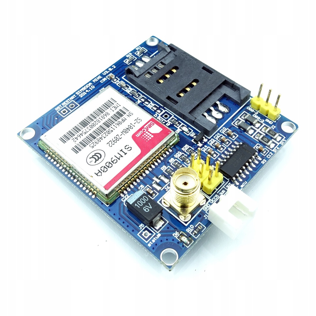 Moduł GSM GPRS SIM900A mini V3.8.2 z anteną - 7866634494 - oficjalne ...