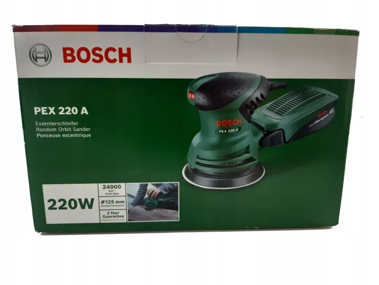 SZLIFIERKA MIMOŚRODOWA BOSCH PEX 220 A - 12802723482 - oficjalne ...