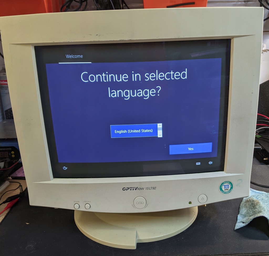 RETRO Monitor CRT Optimus OPTIView 15LT92 15" - 13502205005 - oficjalne ...