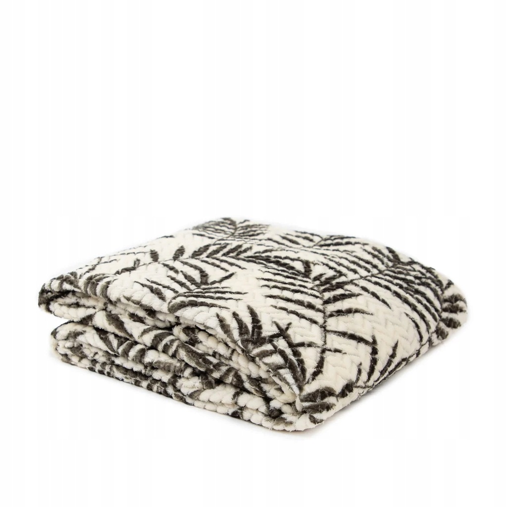 Koc ciepły BLOS w liście zielone 150x200 cm HOMLA - 13683183828 ...