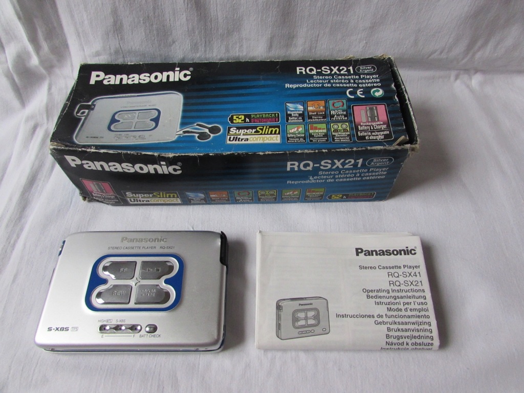 Panasonic RQ-SX21 walkman slim metal BOX czytaj opis - 15003193525 ...