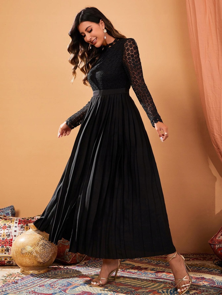 SHEIN PLISOWANA SUKIENKA HAFT PRV ND5__XL - 13518350607 - oficjalne archiwum Allegro