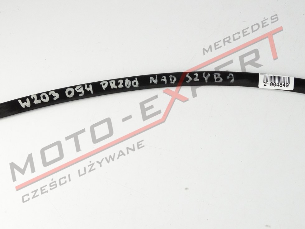 Mercedes W203 GUMA USZCZELKA GÓRNA SZYBY CZOŁOWEJ - 7171462647 ...