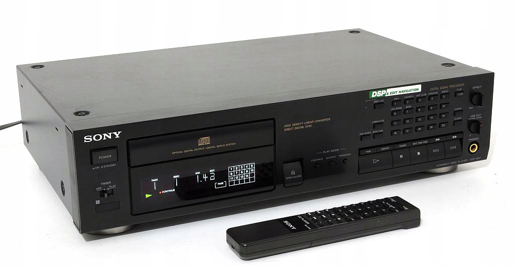 SONY CDP-897 NIESPOTYKANY ODTWARZACZ CD Z DSP ! - 12439571210 - oficjalne archiwum Allegro
