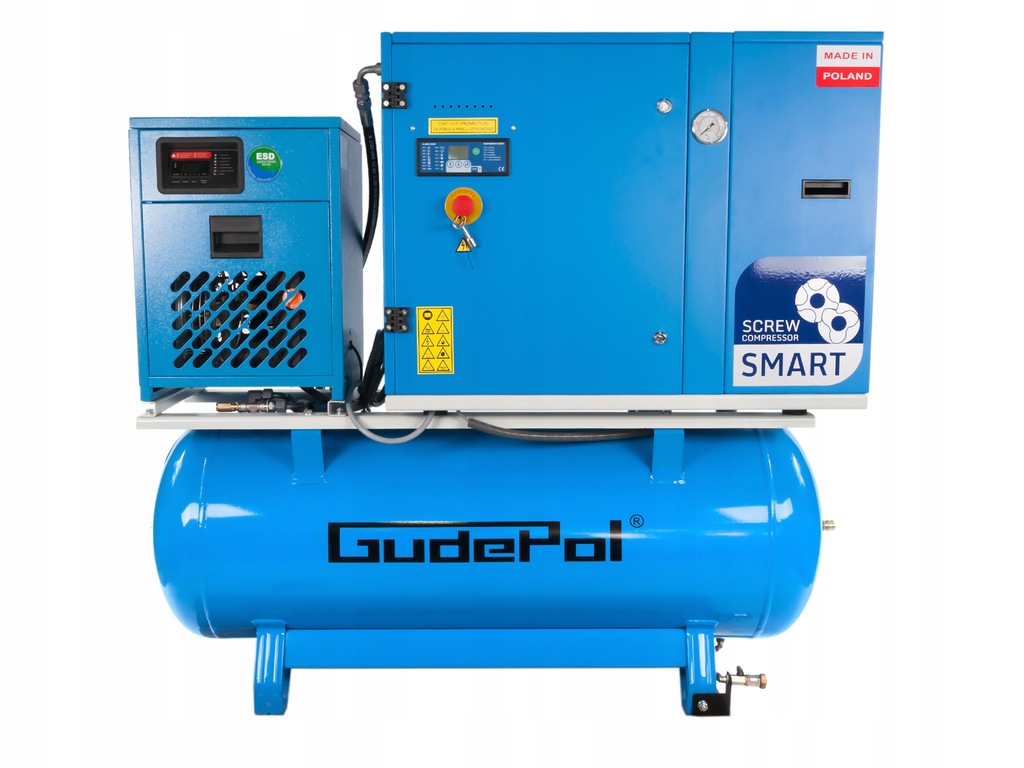KOMPRESOR ŚRUBOWY GD-SMART7,5/10/270VT GUDEPOL - 7884038978 - oficjalne archiwum Allegro