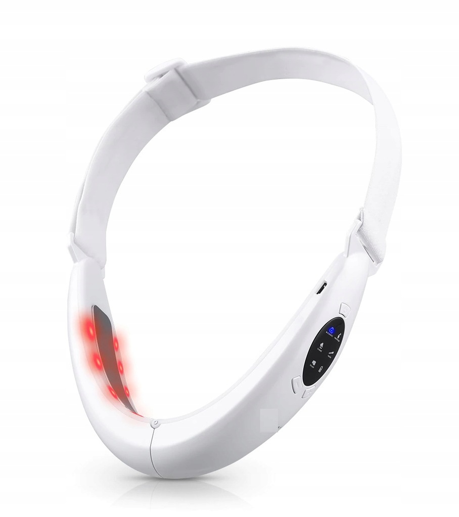 URZĄDZENIE LIFTING OWALU TWARZY MASAŻER EMS RF LED - 13019915827 ...