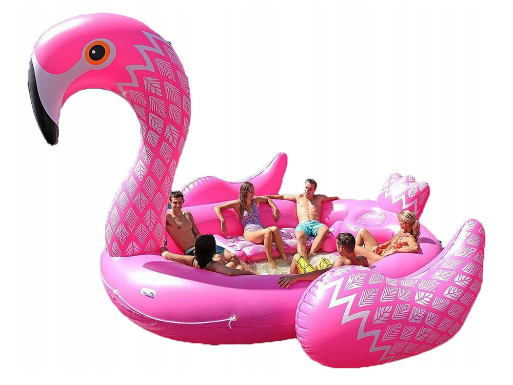 MATERAC WYSPA FLAMING 6 OS. DO PŁYWANIA 450 GIGANT - 8083683697 ...