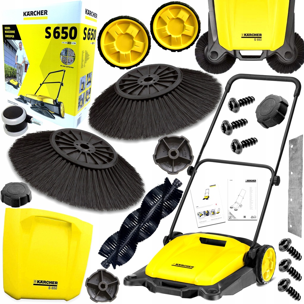 KARCHER S 650 ZAMIATARKA RĘCZNA KOSTKA TARAS BRUK - 7901277205 - oficjalne archiwum Allegro