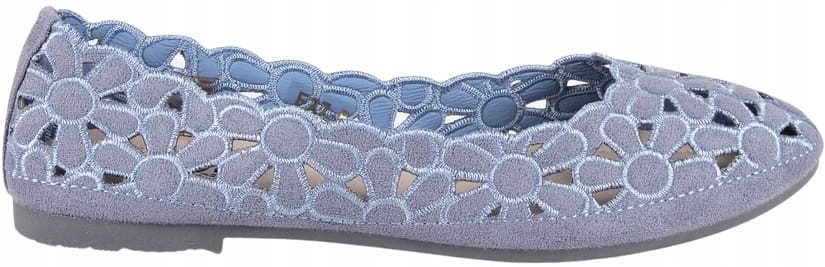 iBUTY DAMSKIE BALERINY HAVER AŻUROWE NIEBIESKIE 41 - 13724948887 ...